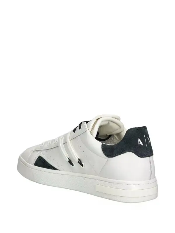 Armani Exchange Leather Panelled Trainers
