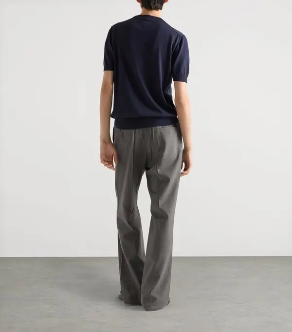Prada Cotton Short-sleeve Sweater
