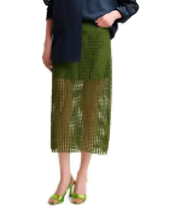 Essentiel Antwerp Khaki Midi Skirt