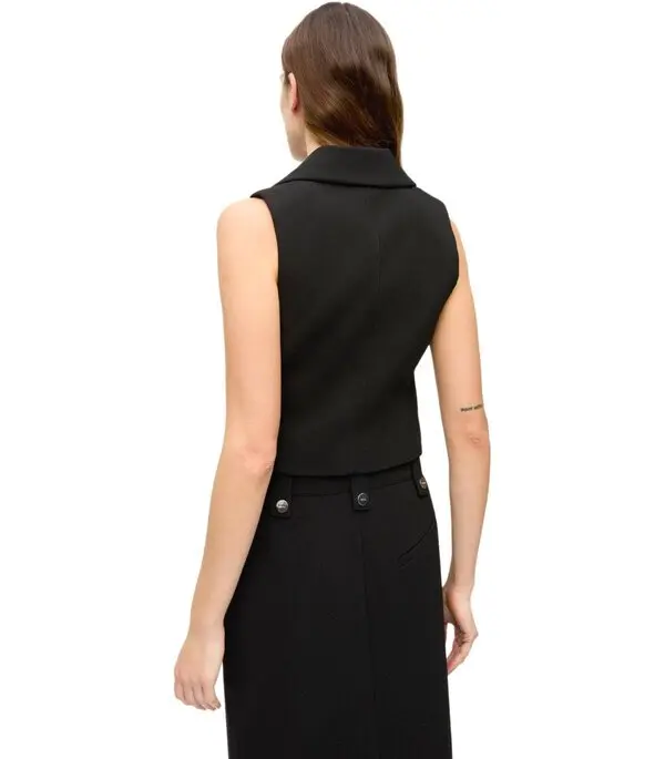 GANNI Crêpe Vest
