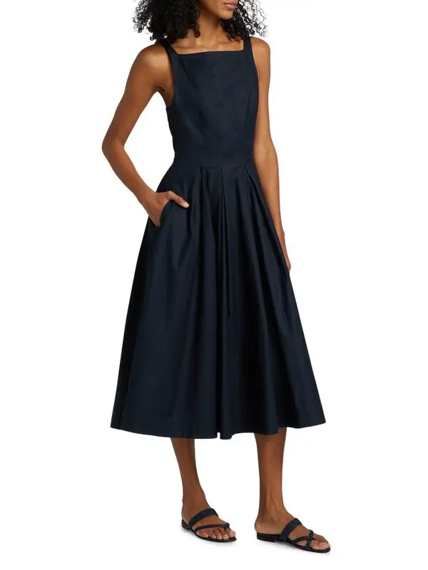 REFORMATION Jovana Stretch-cotton Sleeveless Midi-dress