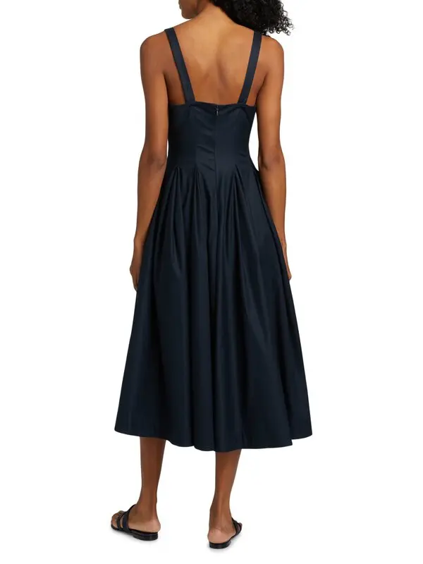 REFORMATION Jovana Stretch-cotton Sleeveless Midi-dress