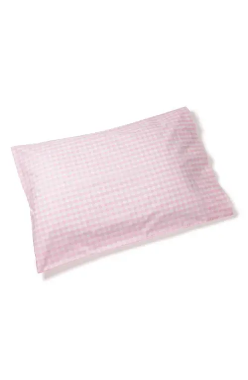 PETITE PLUME Signature Collection Gingham Set Of 2 Pillowcases - Pink