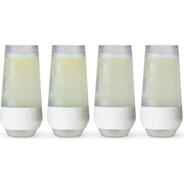 HOST Champagne Freeze Cooling Cup Set Of 4 - Glitter
