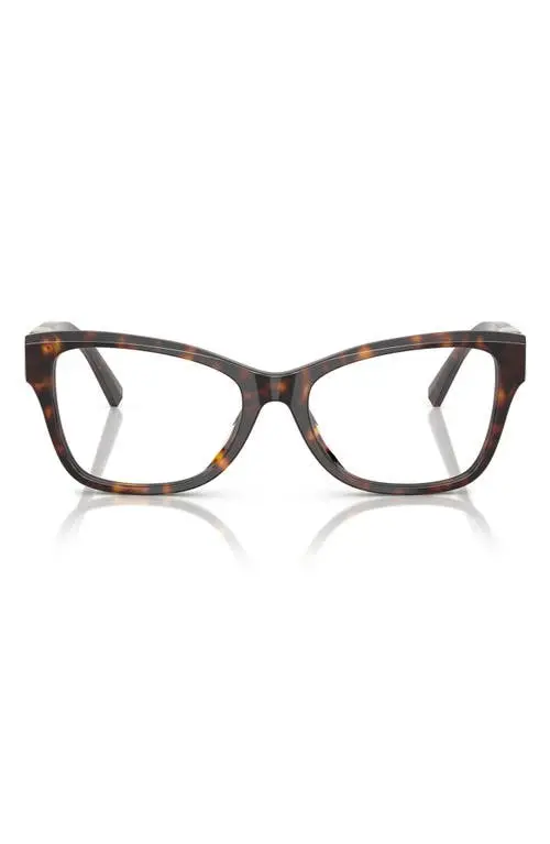 Tiffany & Co. 54mm Butterfly Eyeglasses - Havana / Demo Lens