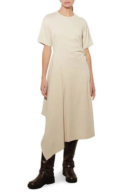 FREEMARKET Cotton-blend Asymmetric Hem T-shirt Dress - Ecru
