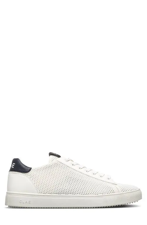 Clae Bradley Knit Low Top Sneakers - White Navy Cactus