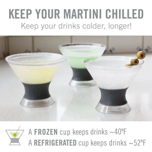 HOST Martini Freeze Cooling Cup Set Of 2