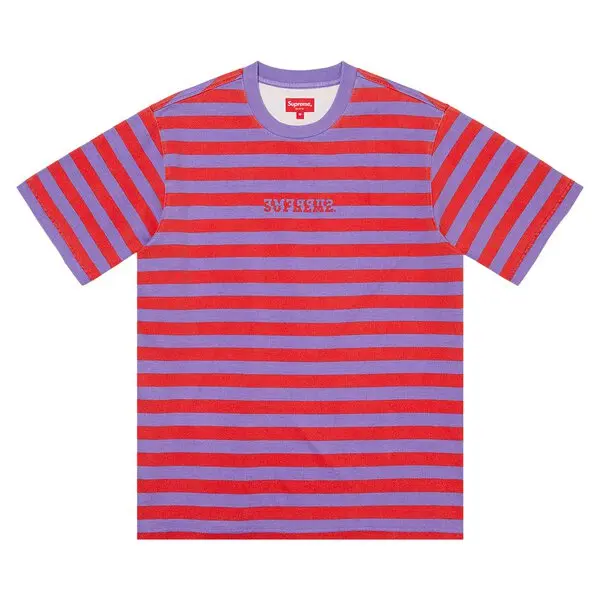 Supreme Reverse Stripe Short-sleeve Top - Red