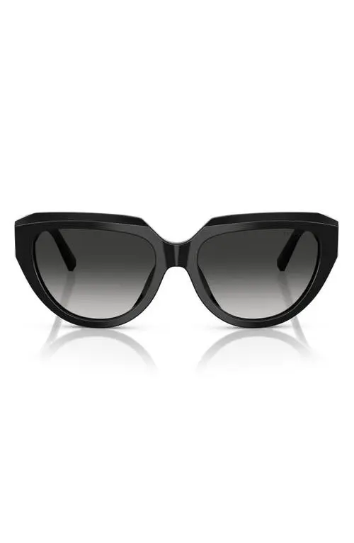 Tiffany & Co. 55mm Pillow Sunglasses - Black /grey Gradient