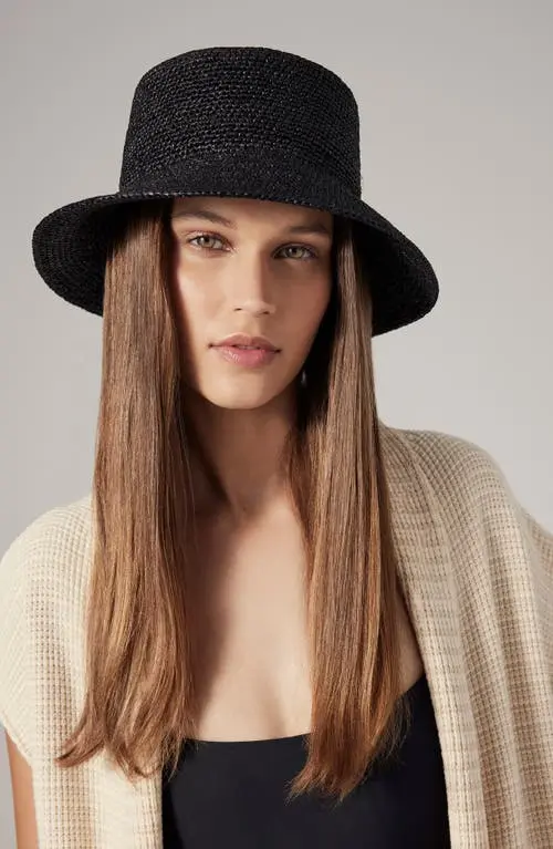 Helen Kaminski Bella Packable Bucket Hat - Charcoal  display picture 3