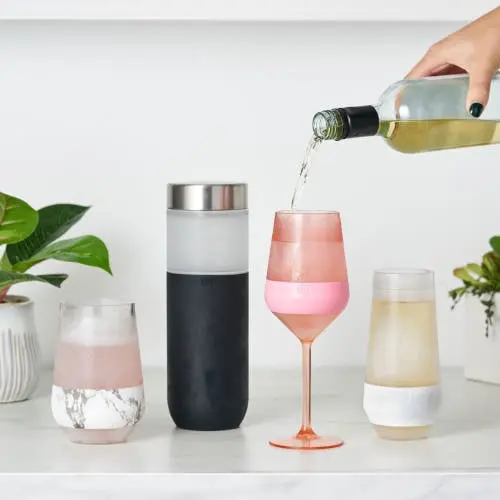 HOST Stemmed Wine Freeze Cooling Cup Set Of 4
