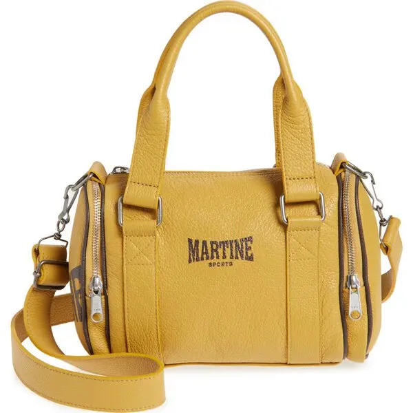 Martine Rose Galaxy Leather Duffle Bag - Yellow Mustard