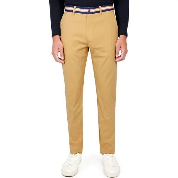 CON.STRUCT Slim Fit Cotton Stretch Pants - Tan