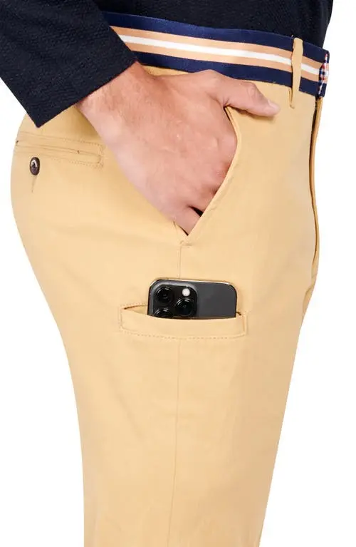 CON.STRUCT Slim Fit Cotton Stretch Pants - Tan