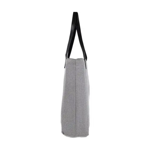 MADE FREE Houndstooth Print Day Tote