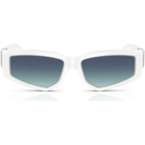 Tiffany & Co. 55mm Pillow Sunglasses - Bright White/azure Blue