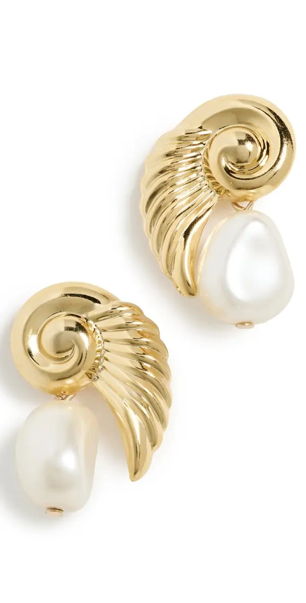 LELET NY Denise Winged Pearl Drop Earrings
