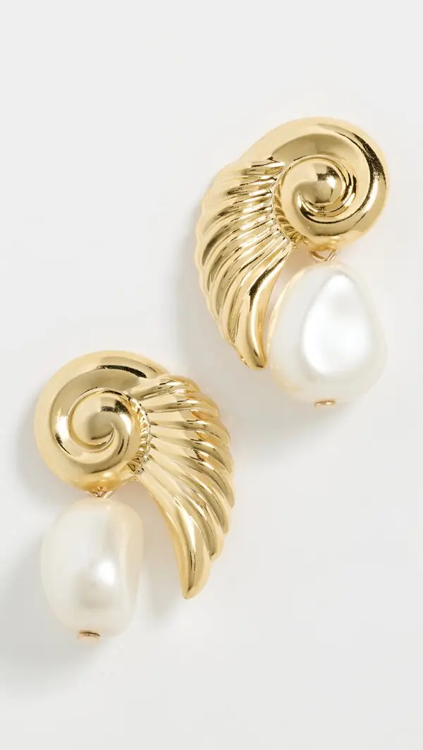 LELET NY Denise Winged Pearl Drop Earrings