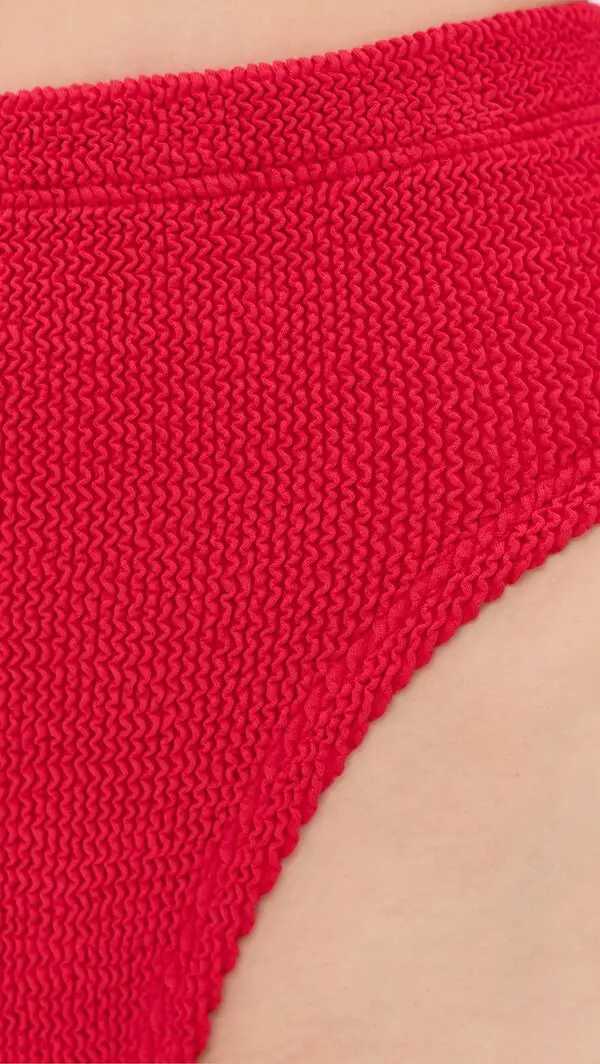 Hunza G High Waisted Bikini Bottom - Red
