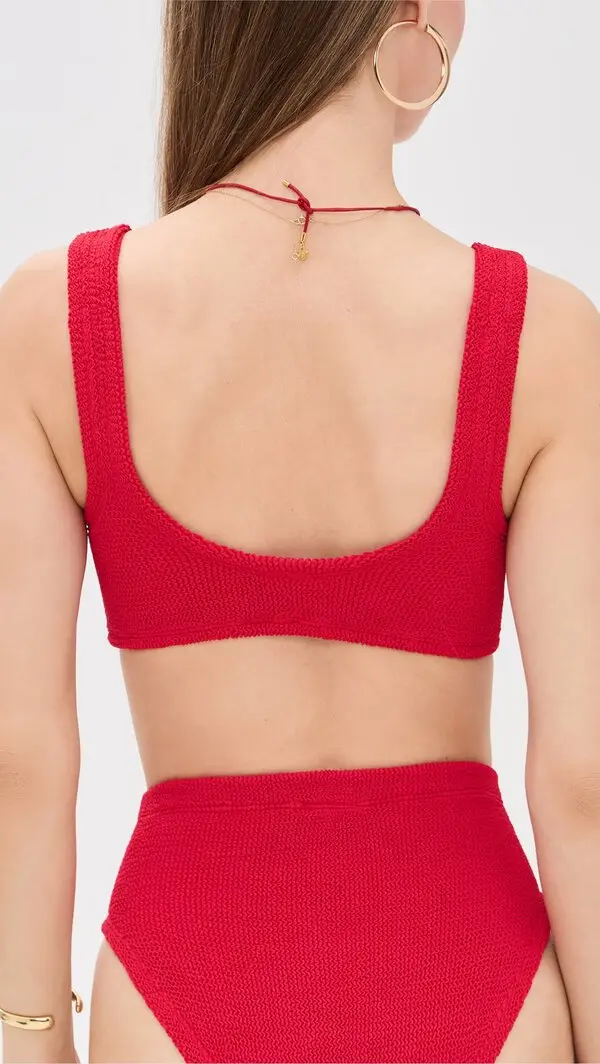 Hunza G Xandra Bikini Top - Red