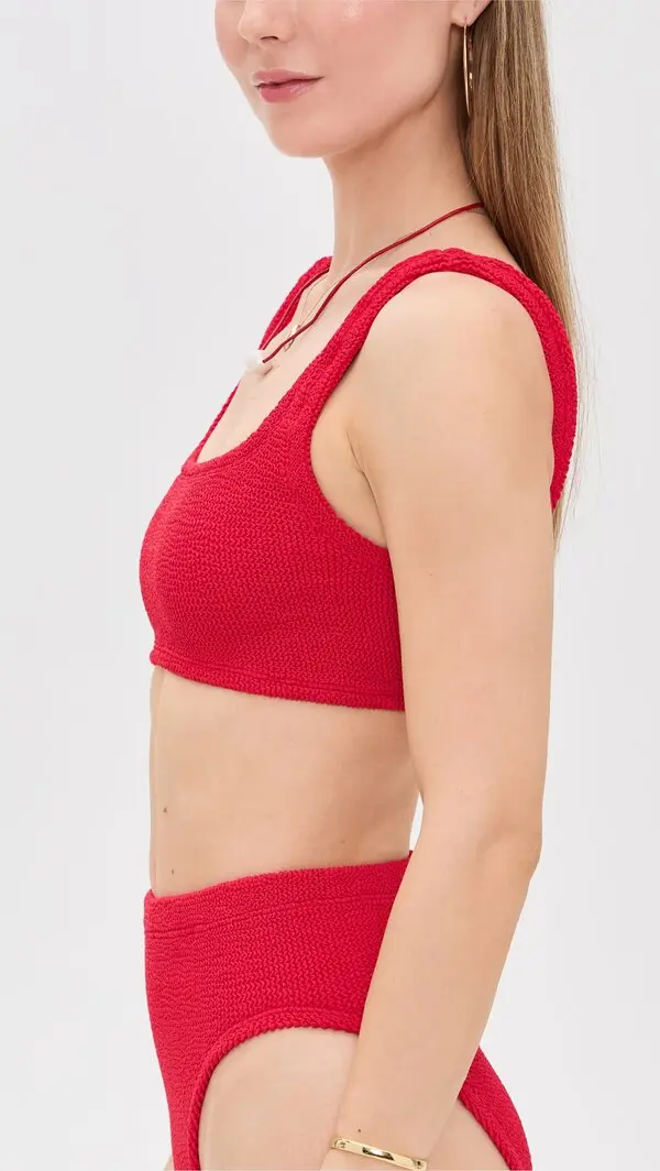 Hunza G Xandra Bikini Top - Red