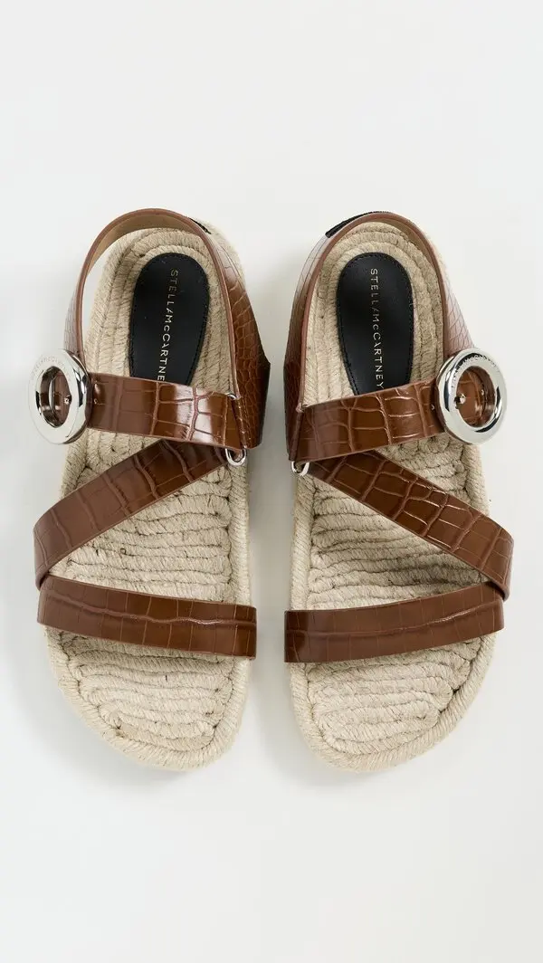 Stella McCartney Gaia Cocco Alt Reptile Sandals
