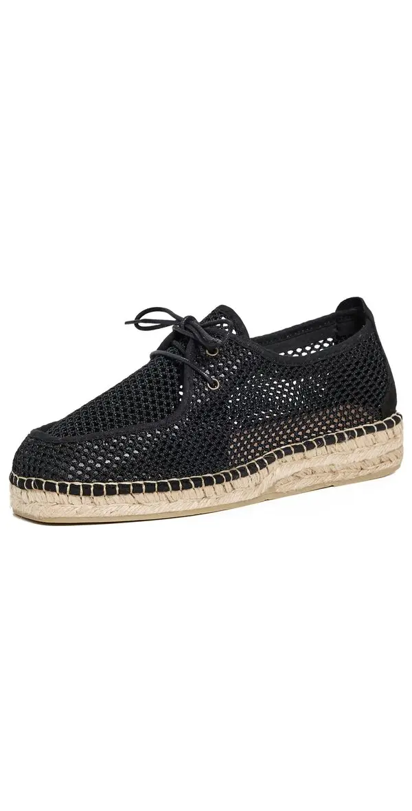 NAGUISA Txalupa Espadrilles - Black Woven