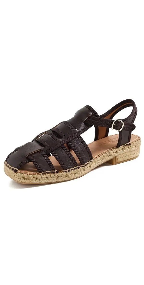 NAGUISA Sativa Fisherman Espadrilles - D. Brown