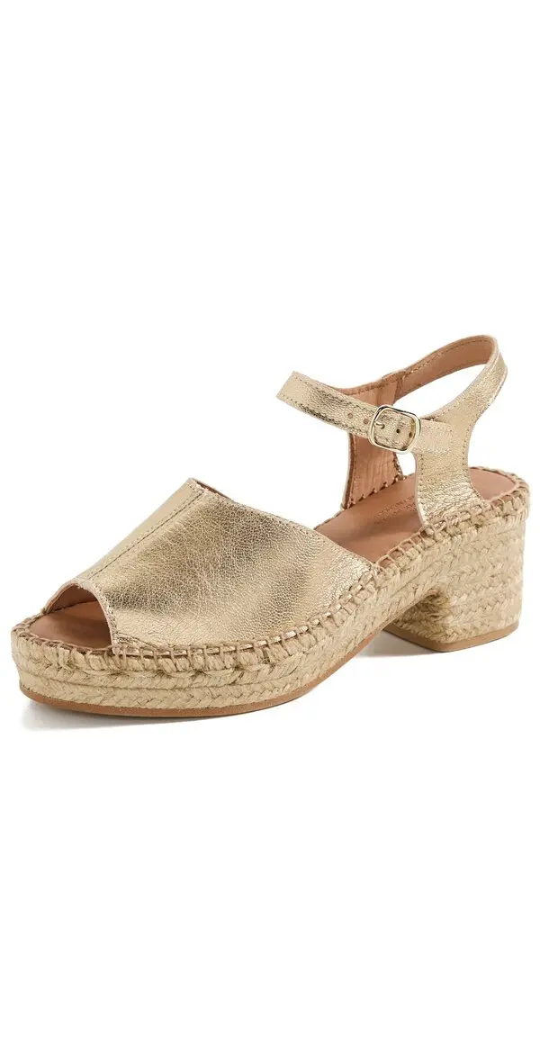 NAGUISA Var Espadrilles - Light Gold
