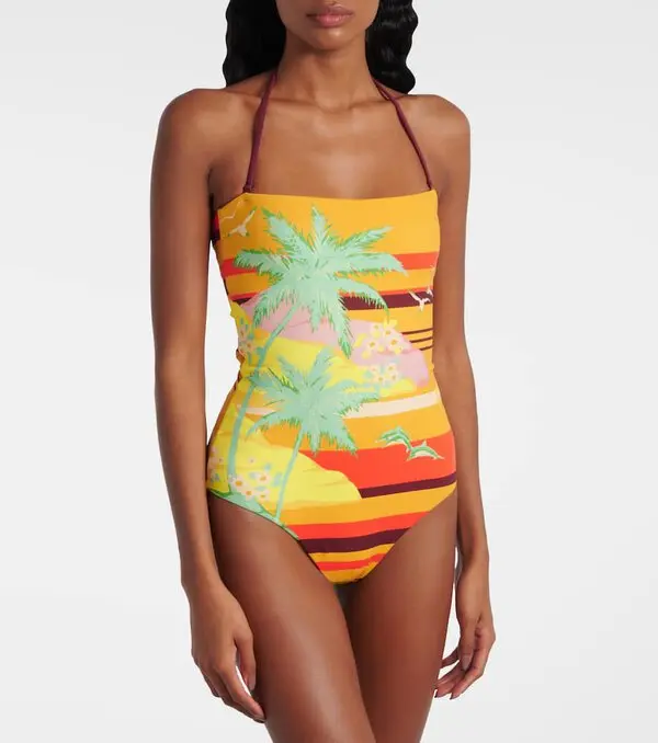 ALEMAIS Alémais Printed One-piece Swimsuit