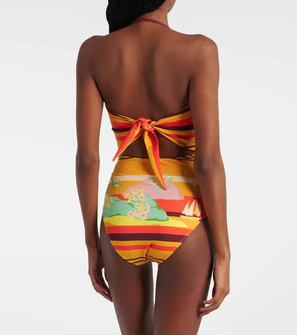 ALEMAIS Alémais Printed One-piece Swimsuit