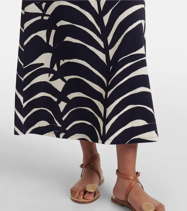 Johanna Ortiz Ocean Layers Cutout Maxi Dress