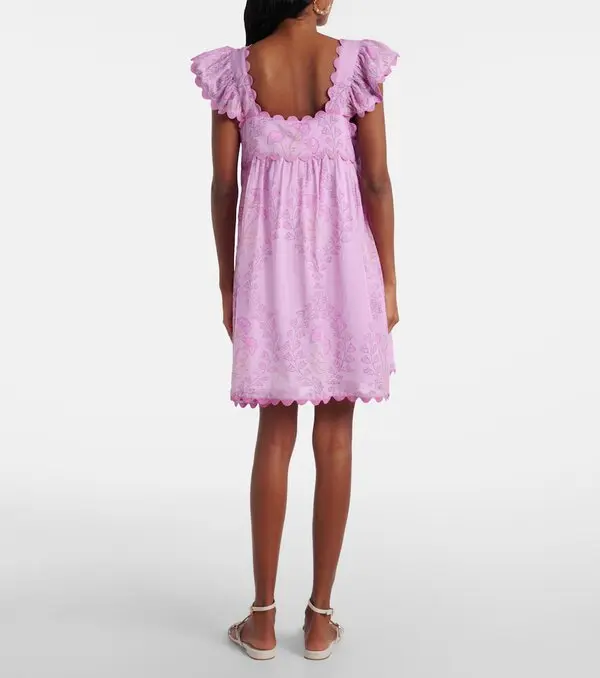 JULIET DUNN Ruffled Minidress