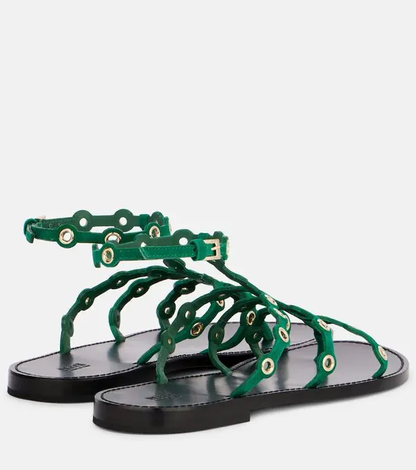 Emilio Pucci Emilio Suede Sandals - Green