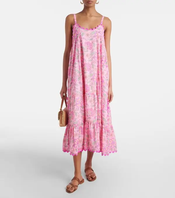 JULIET DUNN Floral Printed Maxi Dress