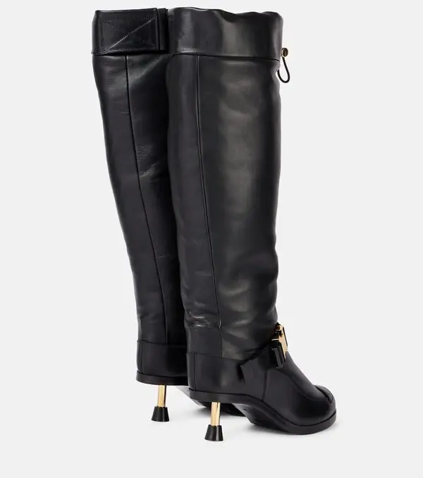 Sacai Leather Knee-high Boots