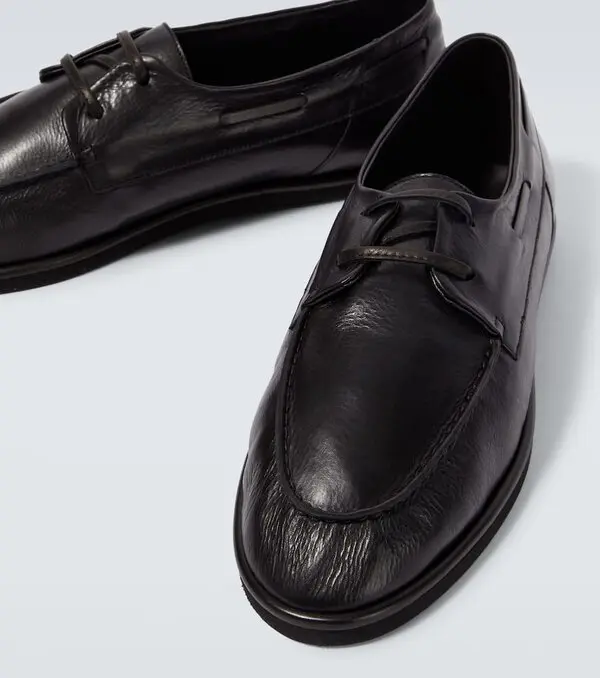 Auralee Leather Derby Shoes