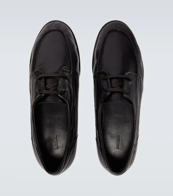 Auralee Leather Derby Shoes