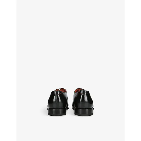 Santoni Adrian Leather Oxford Shoes - Black