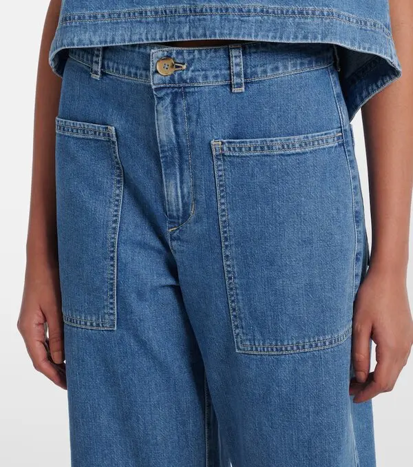 Velvet By Graham & Spencer Farah Cropped Barrel-leg Jeans In Indigo