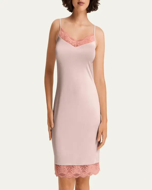Hanro Gale Lace-trim Slip Dress