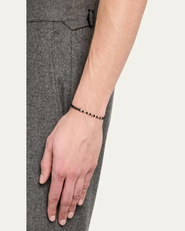 JAN LESLIE Spinel And Raw Diamond Bracelet