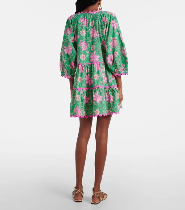 JULIET DUNN Floral Printed Mini Dress