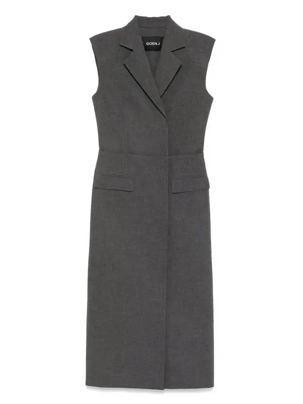 Goen.j Layered Panel Blazer Dress - Grey