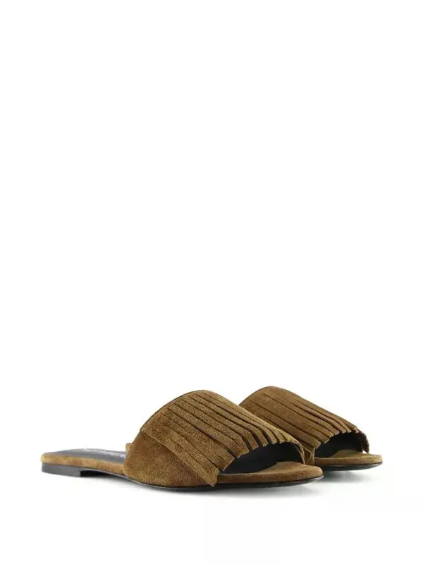NOTABENE Féline Fringed Slide Sandals