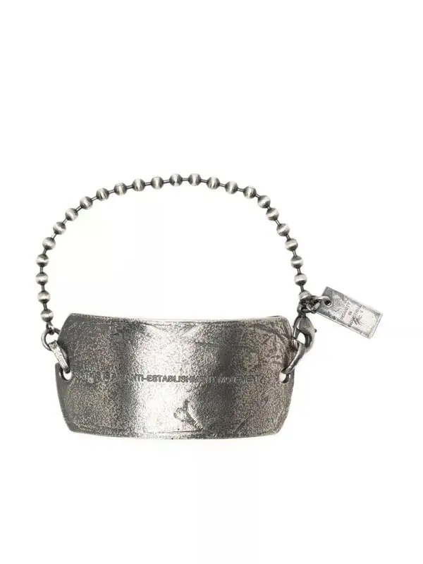 JULIUS Dog Tag Bracelet - Silver