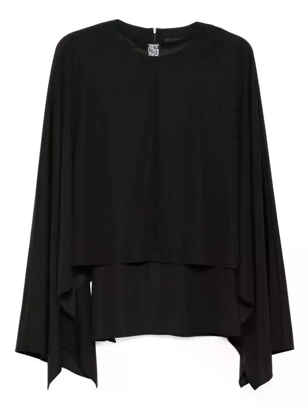 Goen.j Draped Cape Tank Top