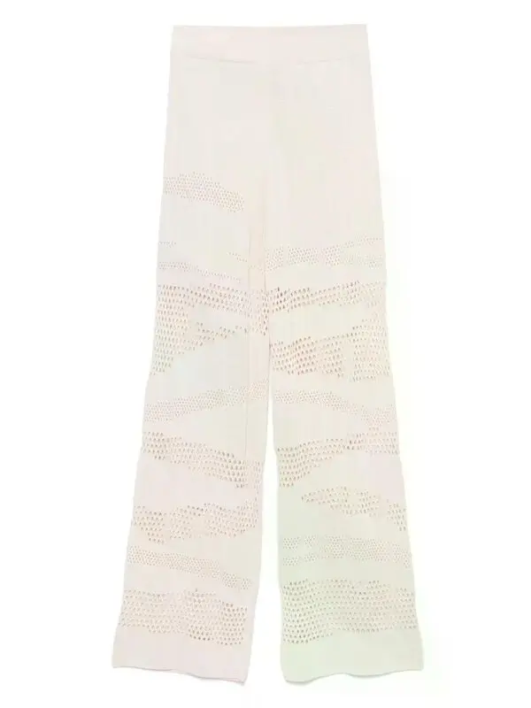 AKEP Zebra-effect Knitted Trousers