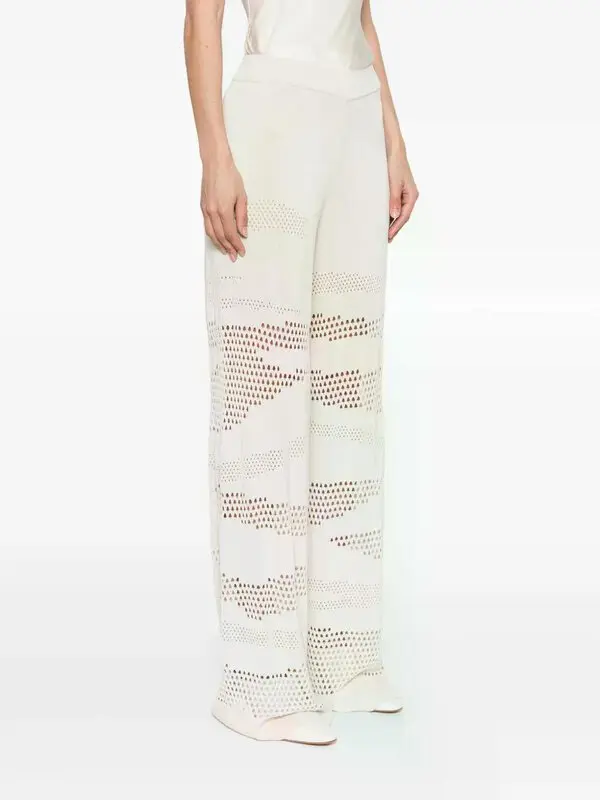 AKEP Zebra-effect Knitted Trousers